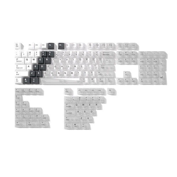 Original-Profile Dye-Sub PBT Keycap Set, Transparent and Translucent G ...